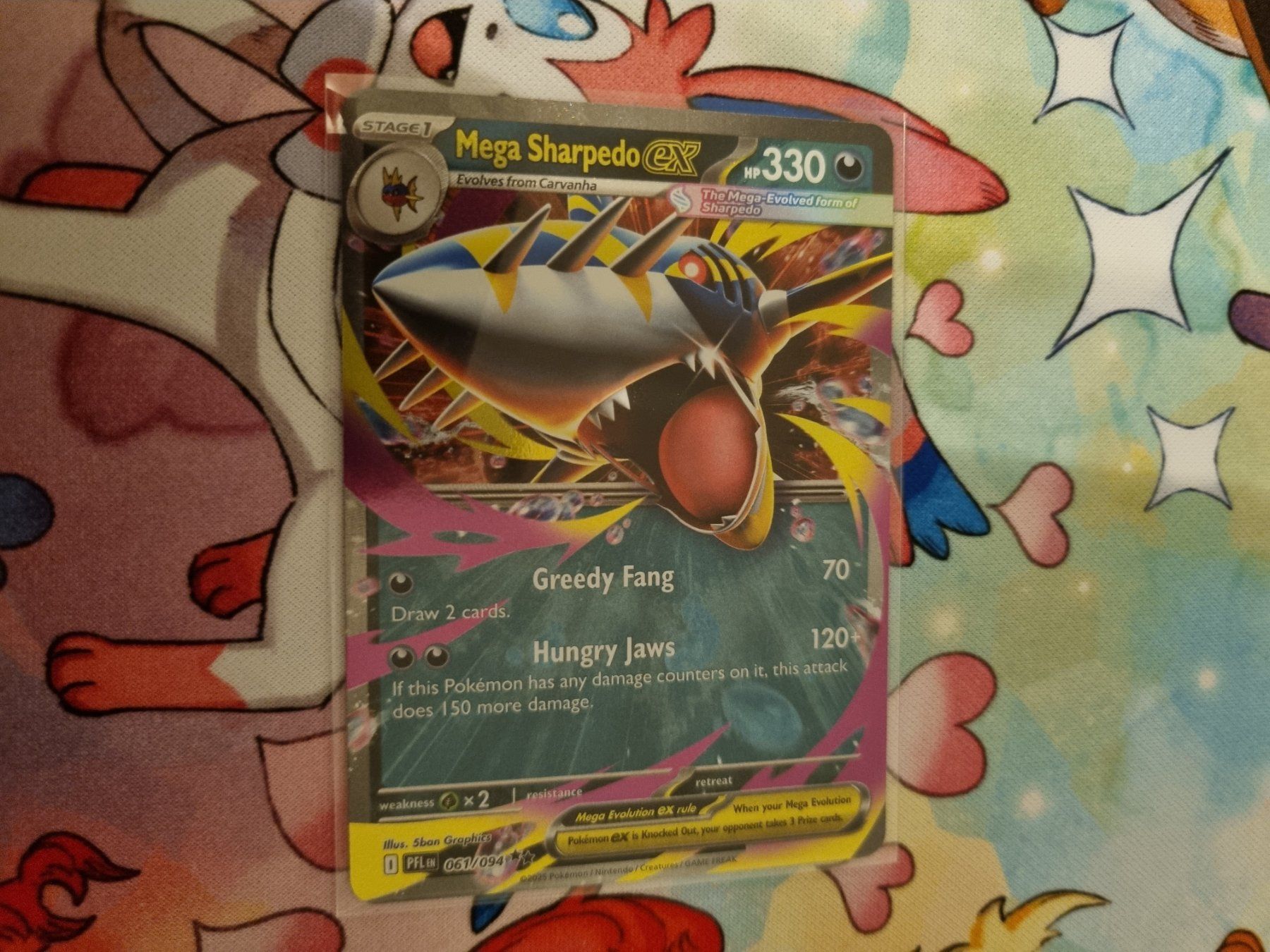 Pokemon Karte Mega Sharpedo EX EN 061/094 (Neu (gemäss Beschreibung ...