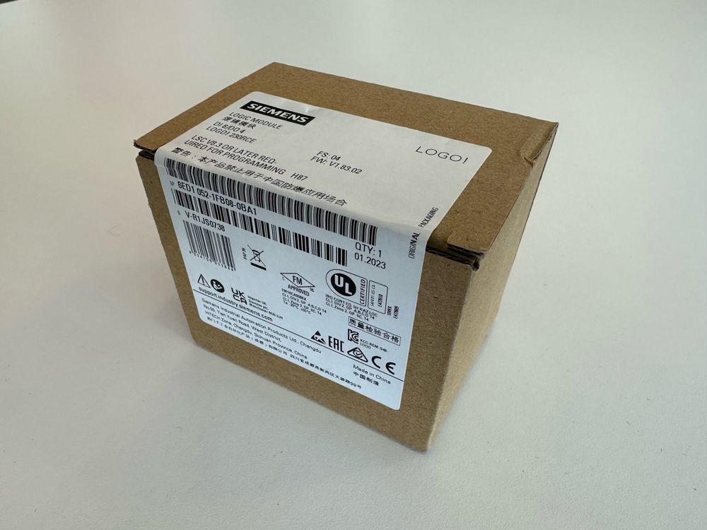 SIEMENS LOGO! - Logikmodul mit Display, 8DI, 4DO, 230V, NEU | Kaufen ...