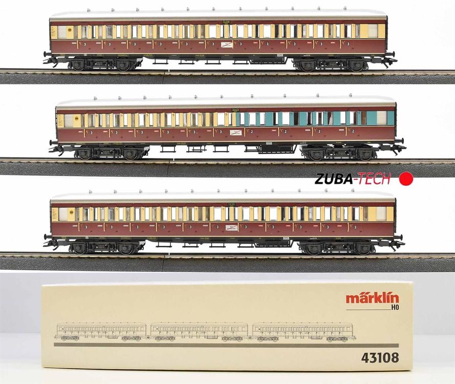 Märklin 43108 Nahverkehrswagen-Set DR H0 WS mit OVP (Neu (gemäss ...