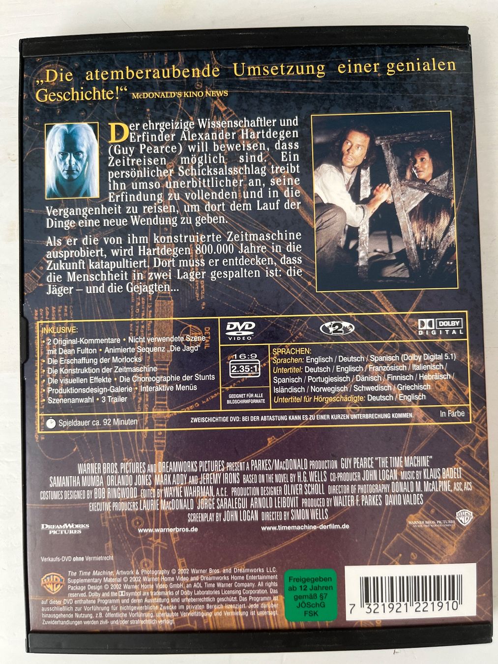 The Time Machine (2002) DVD 📀 (Neu (gemäss Beschreibung)) in Sierre für CHF 4.95 – mit Lieferung ...