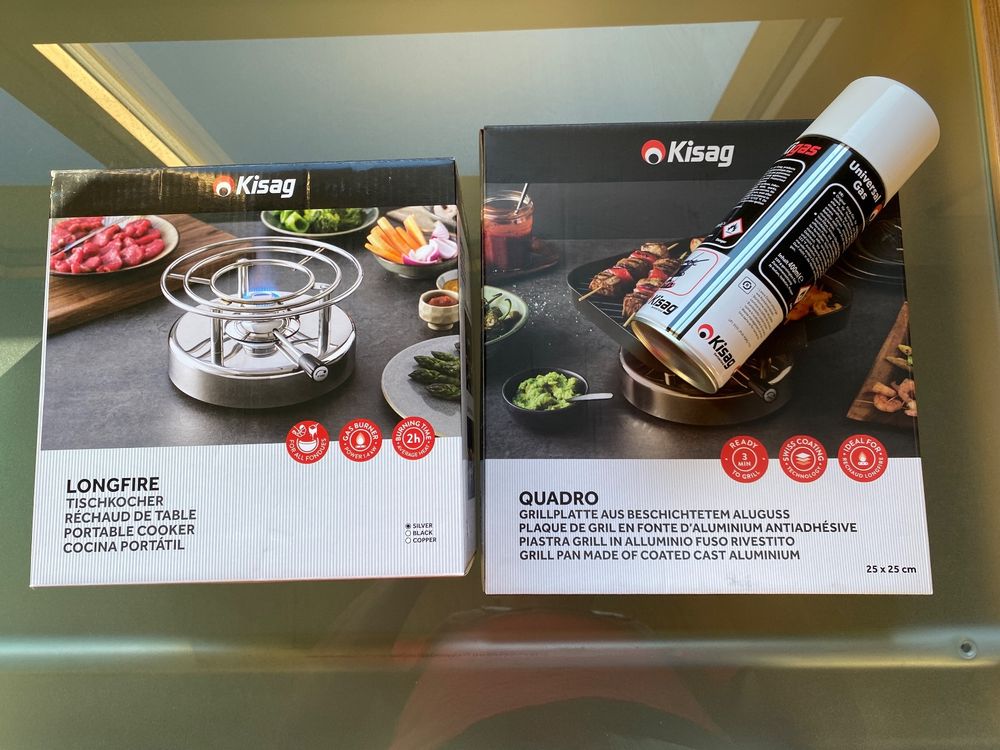 Kisag Rechaud longfire , Tischkocher, Grillplatte (Neu und originalverpackt) in Au SG für CHF ...