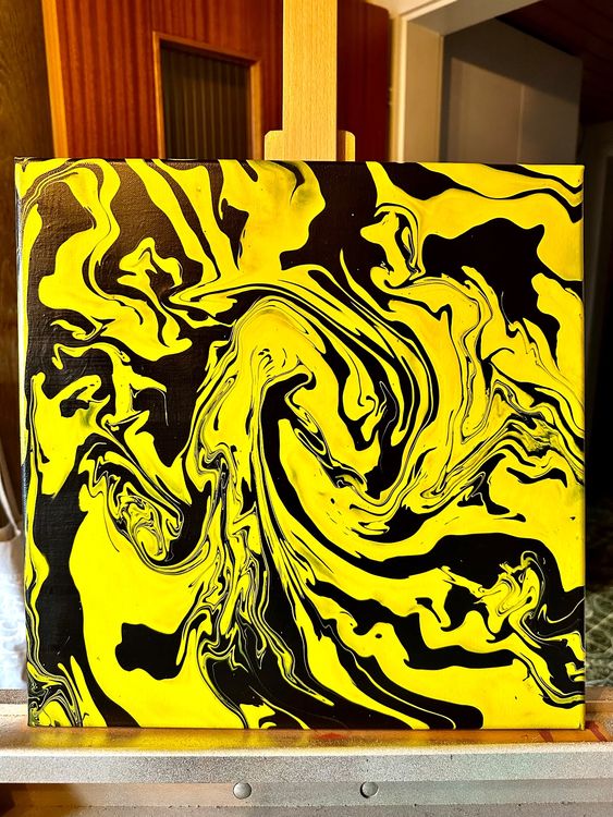 Acrylic pouring auf Leinwand | Kaufen auf Ricardo