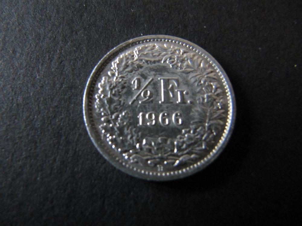 Schweiz 1/2 Fr. 1966 Silber (Gebraucht) in Basel für CHF 4 – mit Lieferung auf Ricardo kaufen