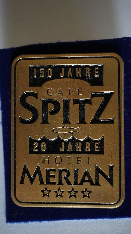 Pin 150 Jahre Cafe Spitz 20 Jahre Hotel Merian Basel | Kaufen auf Ricardo