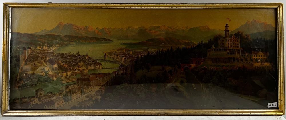 Antike Luzern Ansicht von Gütsch Crono Litho | Kaufen auf Ricardo