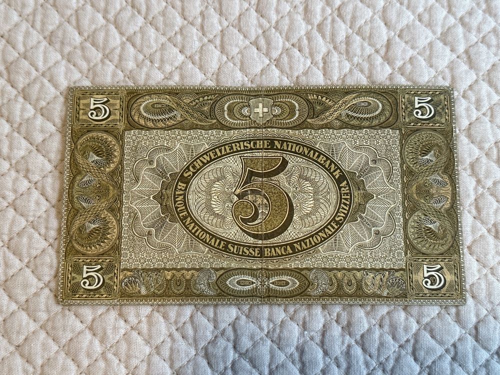 Schweizer Banknote 5Fr (Gebraucht) in Spreitenbach für CHF 5 – mit ...