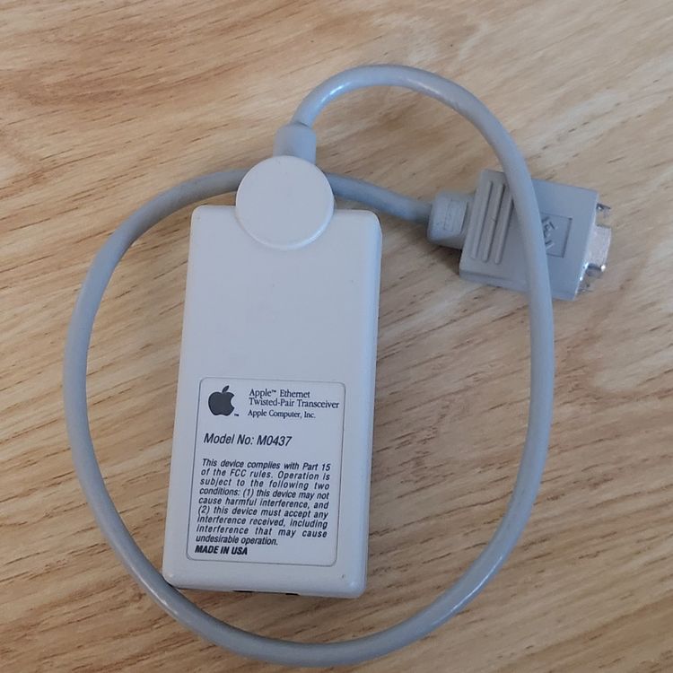 Apple Ethernet Twisted-Pair Transceiver Modell Nr. M0437 | Kaufen auf ...