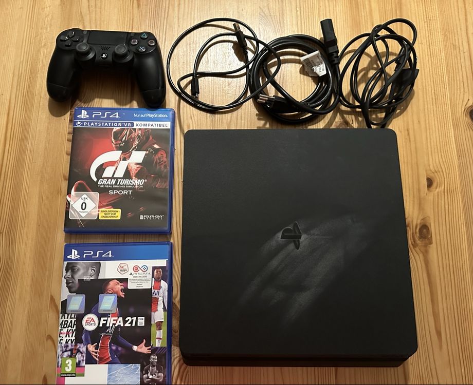Playstation 4 Slim, Controller, FIFA 21 & Gran Turismo Sport | Kaufen ...
