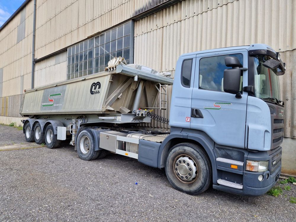 Tracteur à sellette SCANIA et semi-remorques DUERST et MENCI | Acheter ...