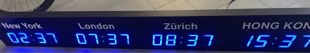 Digital world time zone wall Clocks (Börsenuhr) | Kaufen auf Ricardo