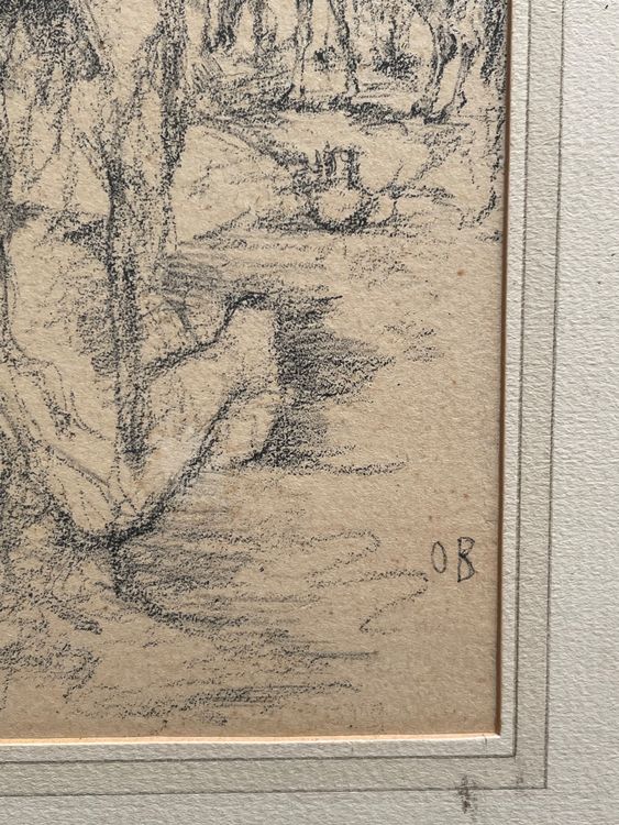 Otto Bachmann 1915 - 1996 Zeichnung Monogrammiert | Kaufen auf Ricardo