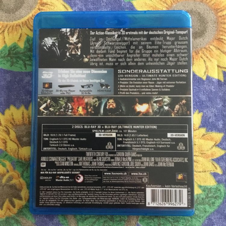 📀 Predator Blu Ray 3D + 2D - 2 Disc Uncut 📀 (Neu (gemäss Beschreibung)) in Blauen für CHF 19.9 ...