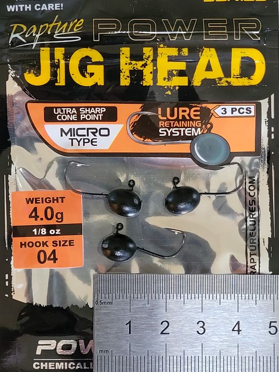 Rapture Power Jig Head Micro Haken 4gr (Neu und originalverpackt) in ...