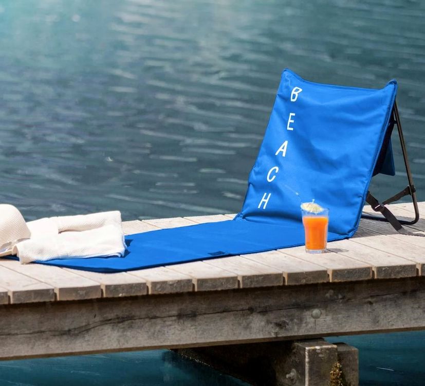 Strandmatte mit verstellbarer Lehne bla | Kaufen auf Ricardo