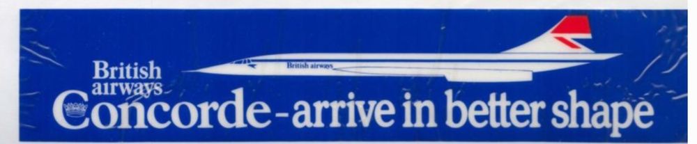 Concorde British Airways NOS Sticker (Neu (gemäss Beschreibung)) in ...