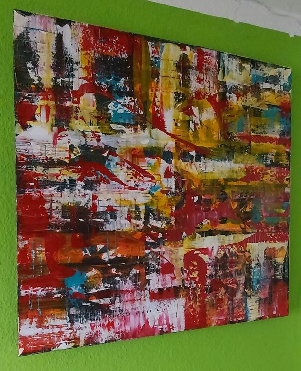 Gemälde, modernes Kunstwerk,von mir selbstgemalt 80×80 | Kaufen auf Ricardo