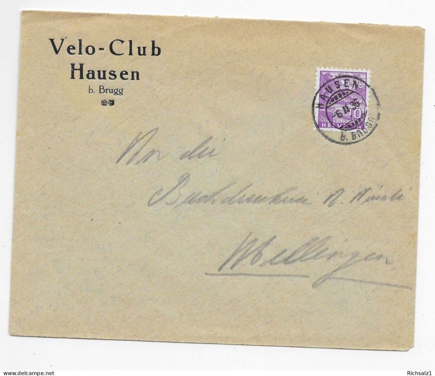 Heimat Aargau: Velo-Clup Hausen b. Brugg 1935 (Gebraucht) in Hefenhofen für CHF 5 – mit ...