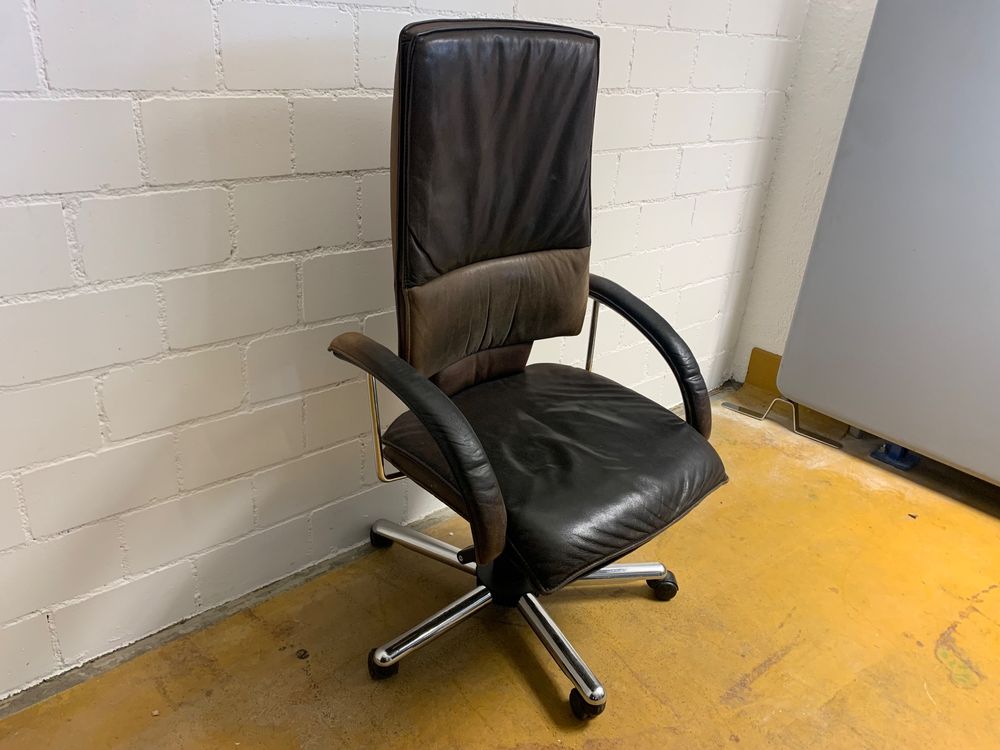 Sitag Bürostuhl Leder braun (Gebraucht) in Häggenschwil für CHF 199 – nur Abholung auf Ricardo ...