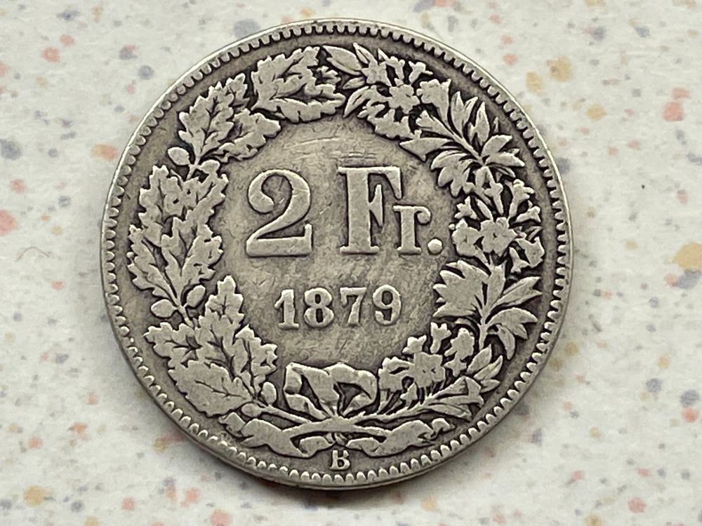 1879 2 Franken Spitzen-Jahrgang !!! selten !!! (Gebraucht) in Winterthur für CHF 8 – mit ...