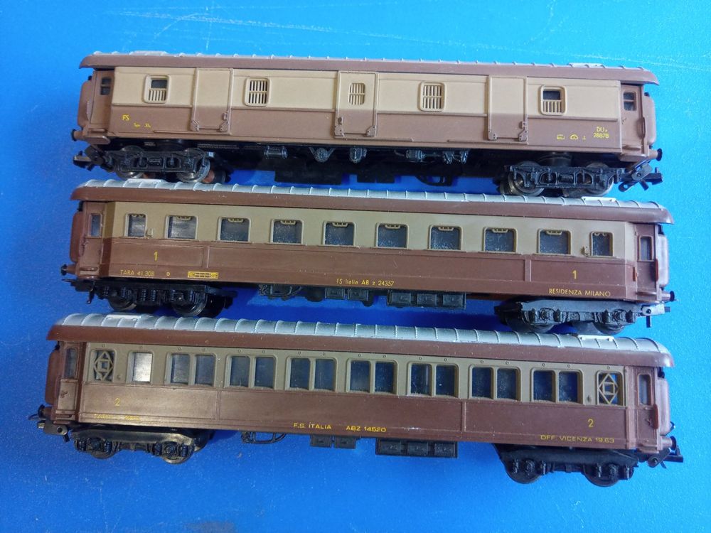 alte Personenzugwagen FS Italia HO mit Gepäckwagen | Acheter sur Ricardo