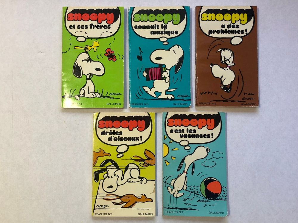 Bd Snoopy Peanuts 1974 N° 4-5-6-8-11 Gallimard (Gebraucht) in Lausanne ...