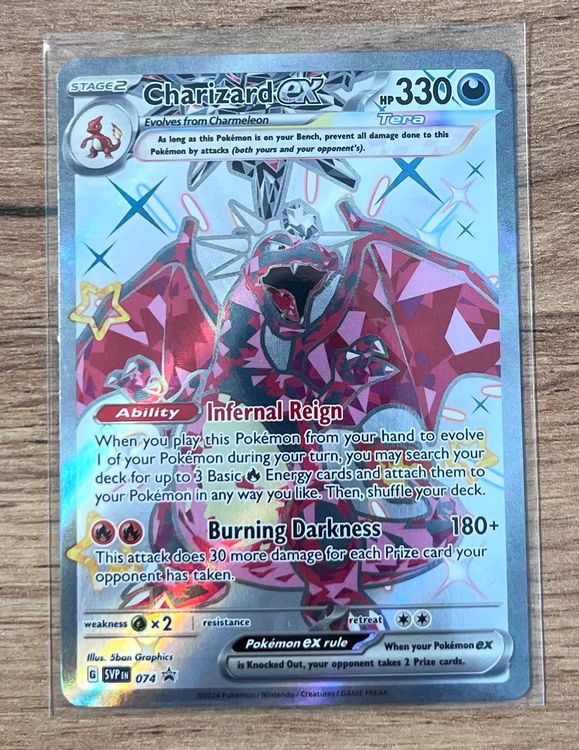 Shiny Charizard ex FULL ART Pokemon Promo SVP 074 | Kaufen auf Ricardo