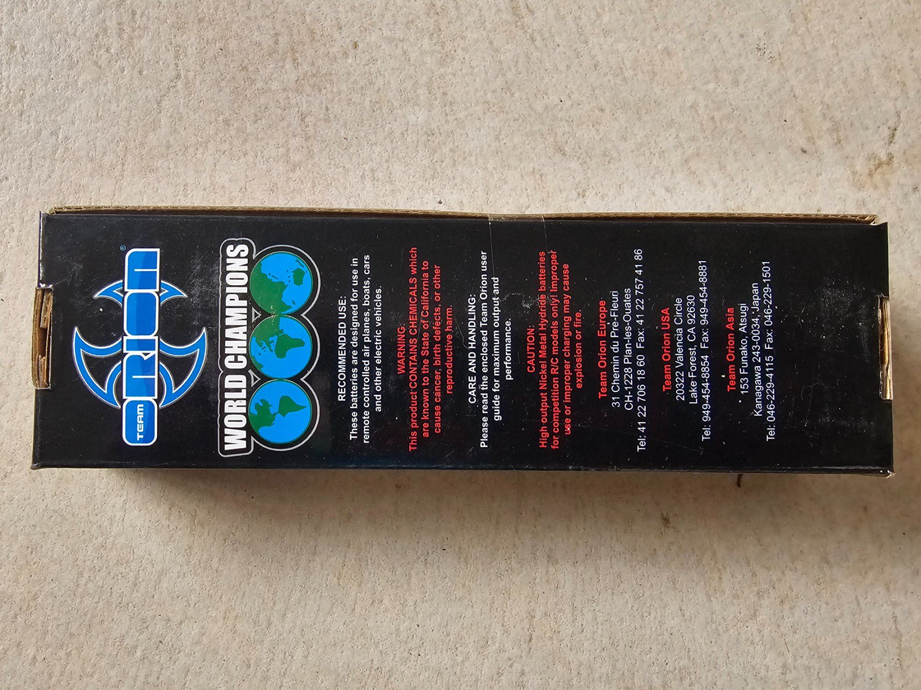 TEAM ORION Rocket Pack 5100 7.2V NiMH Tamiya Plug (12 AWG) (Neuf avec ...