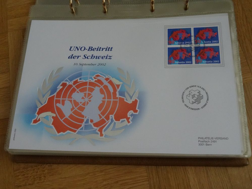 FDC 2002 UNO-Beitritt der Schweiz LUXUSBRIEF | Kaufen auf Ricardo