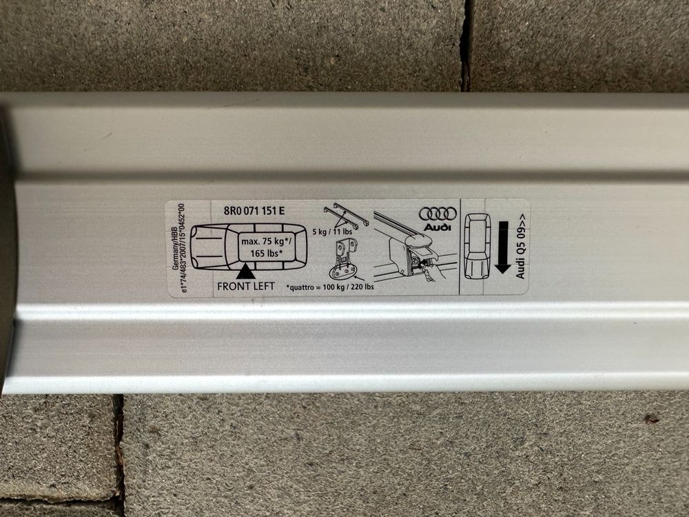 Original AUDI Q5 8R Dachträger 8R0 071 151 E | Kaufen auf Ricardo