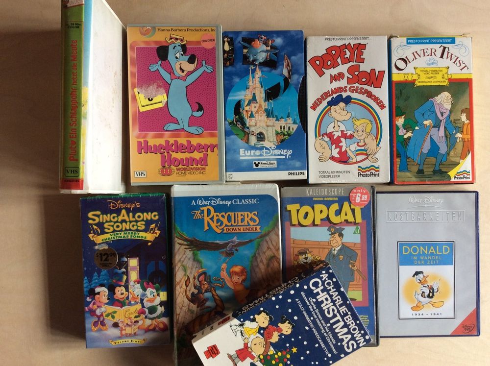 10 Kinderfilme (9 VHS, 1 DVD), z.Teil Raritäten (Gebraucht) in ...