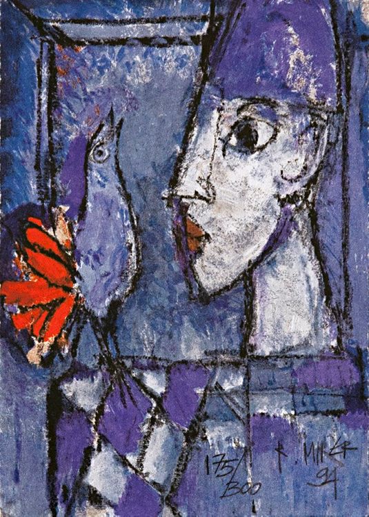 Rudolf Mirer: Freunde (Original-Lithografie) | Kaufen auf Ricardo