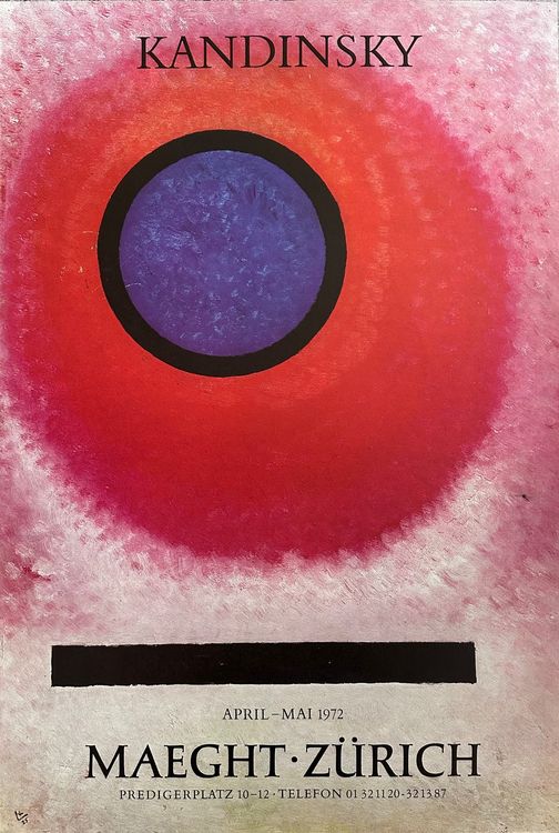 Wassily Kandinsky (1866-1944) Austellungs Plakat (Gebraucht) in Root für CHF 69 – nur Abholung ...