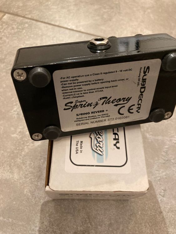Super Spring Theory, Reverb Pedal von Subdecay made in USA | Kaufen auf ...