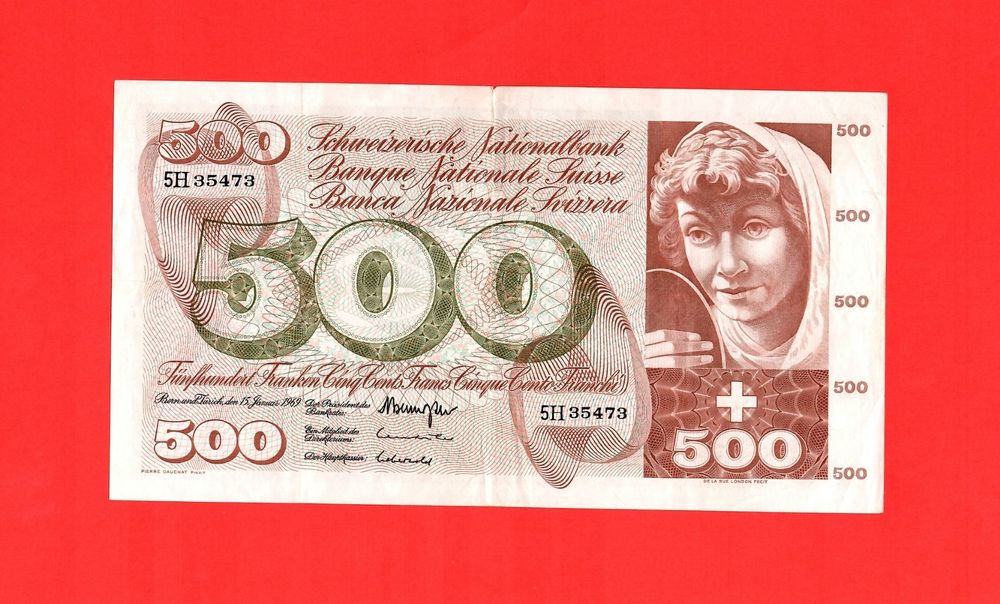 500 Franken 1969 (Gebraucht) in Oberglatt ZH für CHF 170 – mit ...