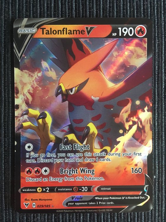 Pokemon Talonflame V Vivid Voltage (Neu (gemäss Beschreibung)) in ...