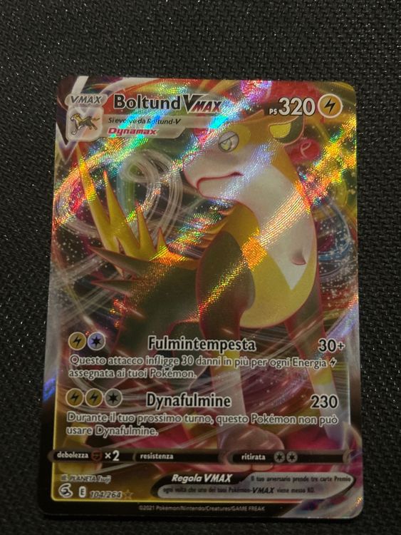 Pokemon card super rare, Boltund Vmax Fusion104/264 (Gebraucht) in ...