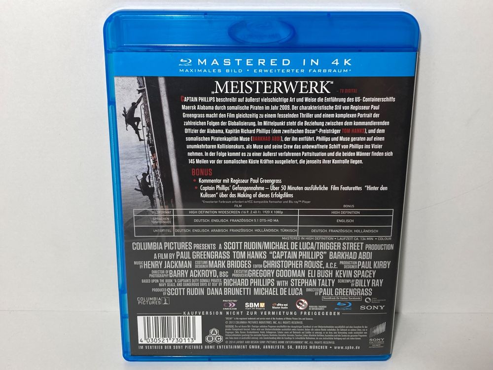 Captain Phillips Blu Ray | Kaufen auf Ricardo