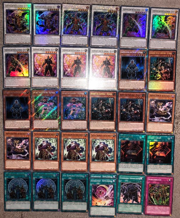 Platinum-SCR | Sechs Samurai Deck-Set (Neu (gemäss Beschreibung)) in ...