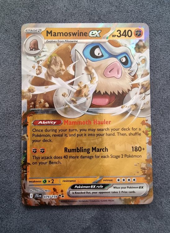 Pokémon Journey Together Mamoswine ex 079/159 🇱🇷 rare | Kaufen auf Ricardo