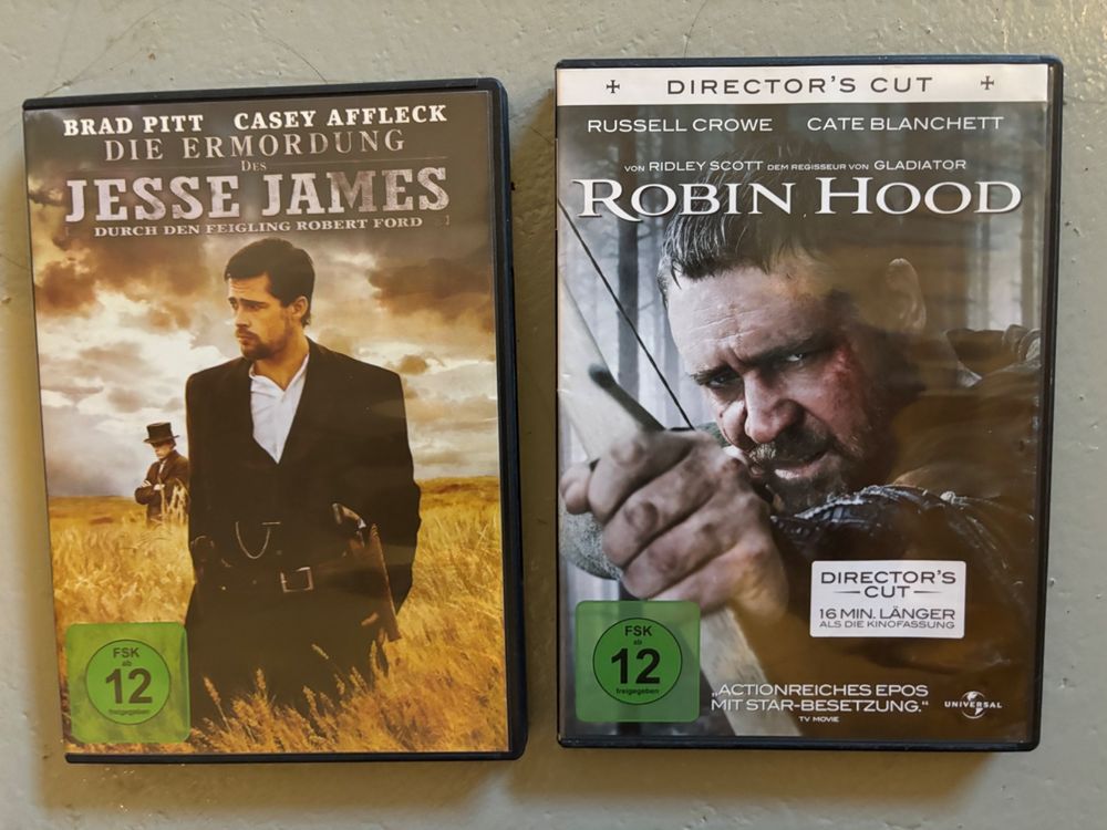 Brad Pitt and Russell Crowe: Jesse James und Robin Hood (Gebraucht) in ...