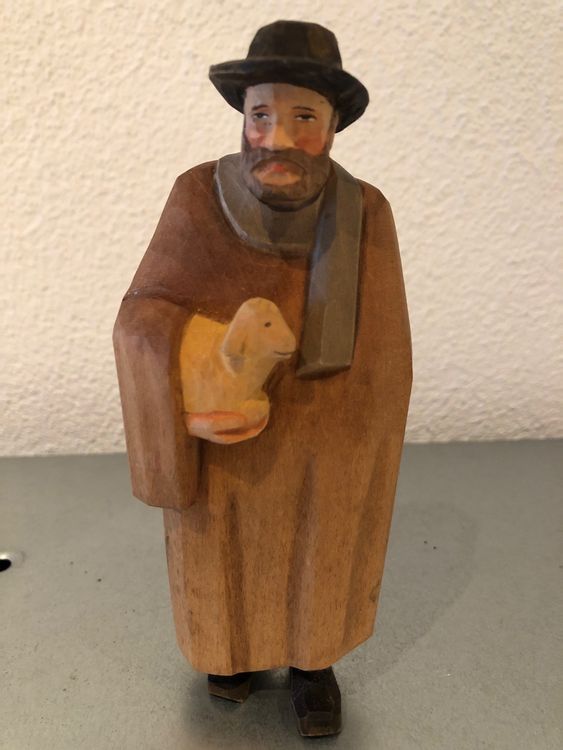 Hirt mit Hut u. Lamm.14 cm zur Huggler Christnacht. (Gebraucht) in ...