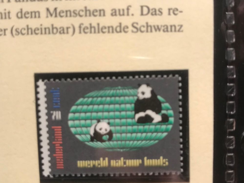 WWF Niederlande grosser Panda postfrisch | Kaufen auf Ricardo
