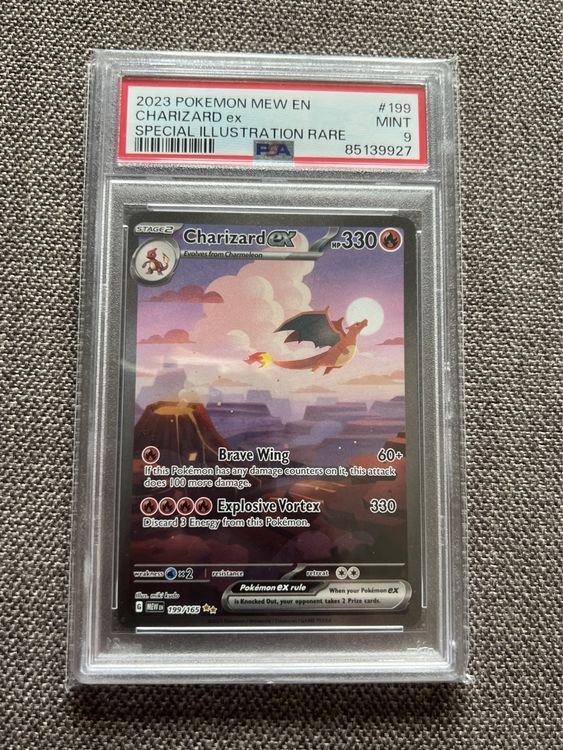 Charizard ex Alt Art Pokémon 151 PSA 9 (Nuovo (secondo la descrizione ...