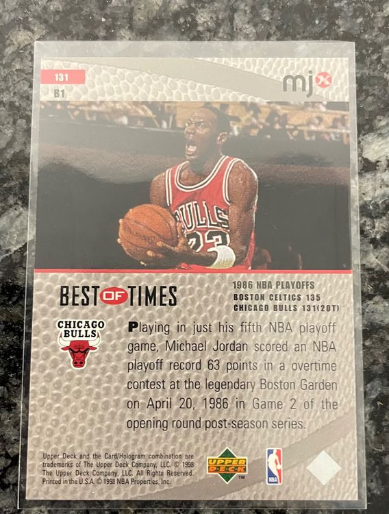 NBA Michael Jordan Best pf Times Card | Kaufen auf Ricardo