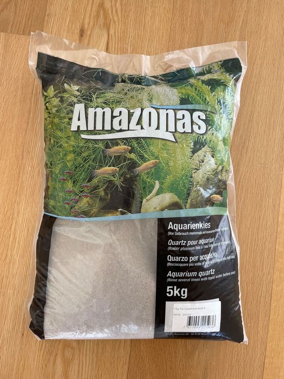 Aquarium Sand - Aquarienkies - Amazonas Quarzsand 5kg Weiss | Kaufen auf Ricardo