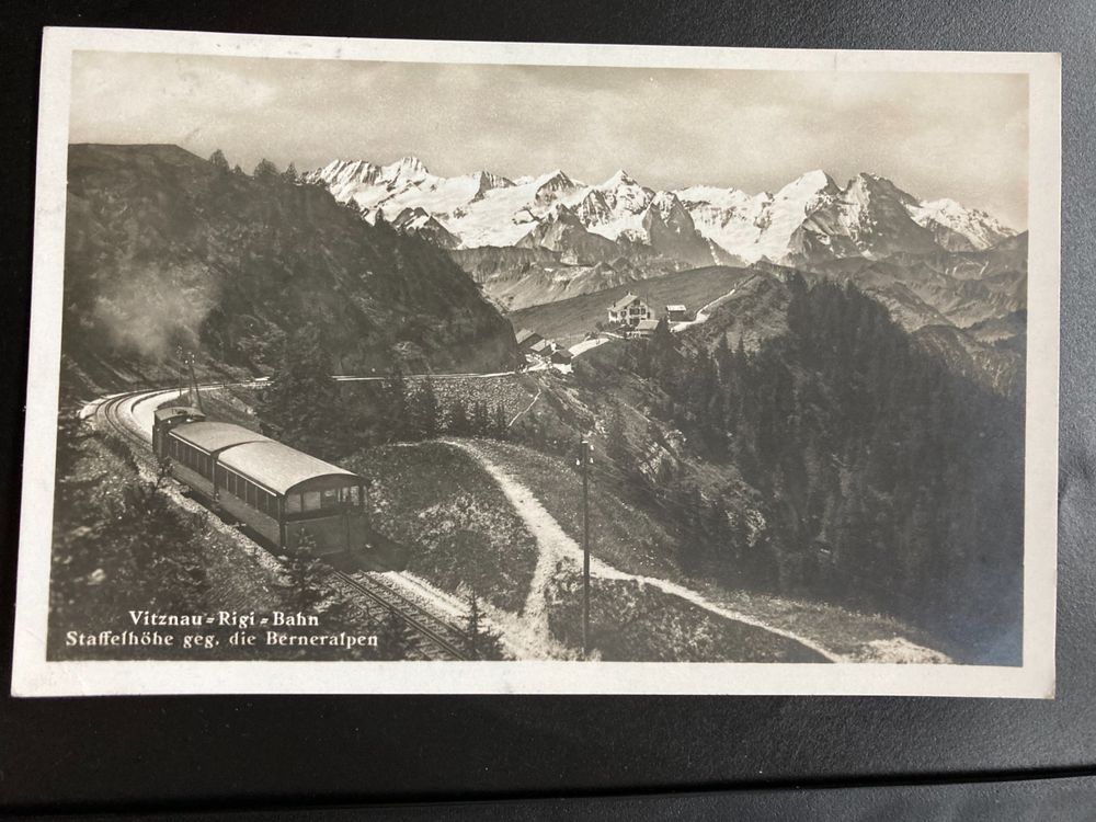 Schweiz 1932 Ak Vitznau Rigi Bahn Staffelhöhe Berner Alpen Kaufen Auf