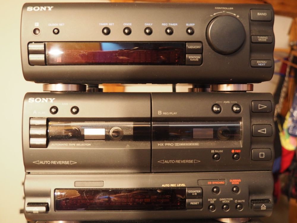 Mini Hi-Fi Anlage; Radio, CD, Kassette, Minidisc, Lautsprech (Gebraucht ...