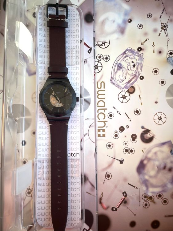 Swatch Uhr Automatic Sistem Pilote Dark Brown YIB402 | Kaufen auf Ricardo