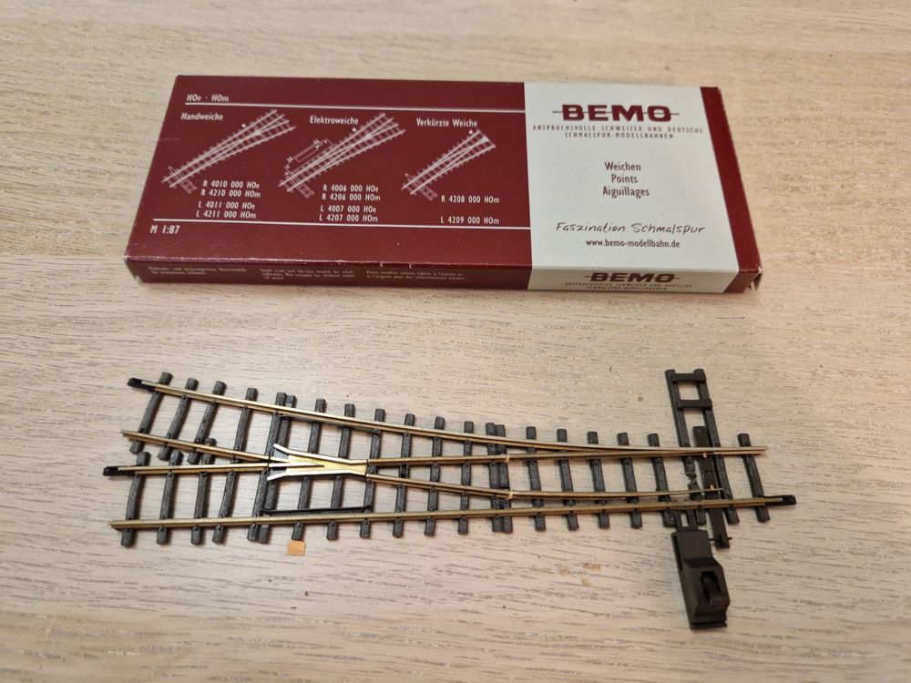 Bemo 4210 000 weiche rechts H0m (1) (Gebraucht) in St-Aubin-Sauges für ...