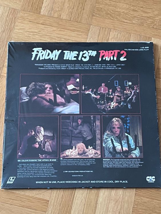 Laserdisc Friday the 13th Part 2 (Gebraucht) in Winterthur für CHF 4 ...